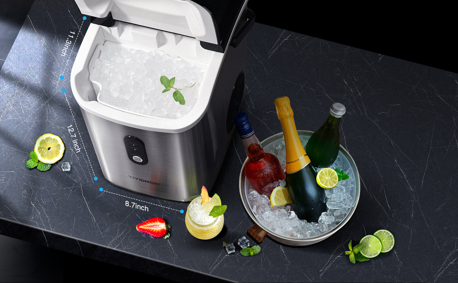 Opal Nugget Ice Maker Countertop – VIVIDMOO
